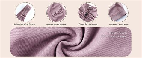Brabic Zip Front Closure Everyday Bra For Women Post Surgery