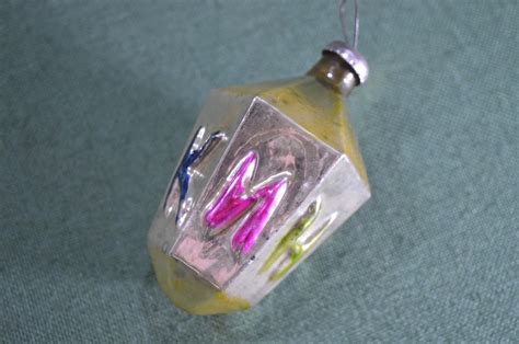 Купить Игрушка елочная Китайский Фонарь Фонарик Пекин Стекло СССР 1950 е годы в интернет