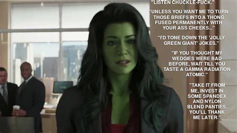 She Hulk Wedgie Caption 1 By Theatomicequation On Deviantart