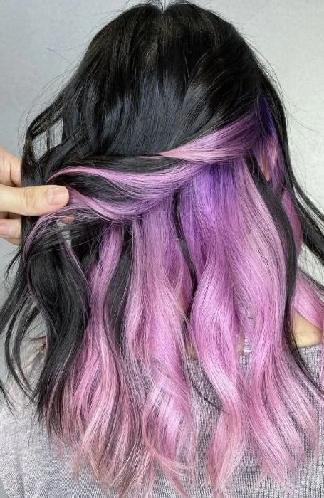 40 Cool Peekaboo Hair Color And Highlight Ideas For 2024