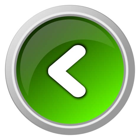 Modified Green Arrow Left Button Clip Art At Vector Clip