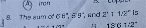 Solved The Sum Of And Is Chegg Com