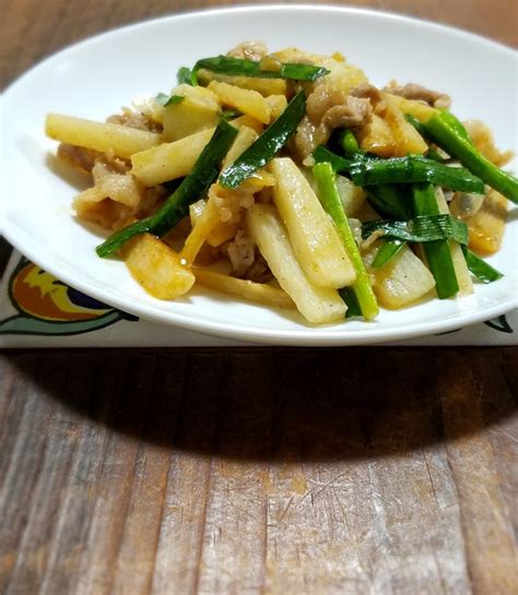 豚肉と長芋の甘辛炒め 毎日の塗り重ね
