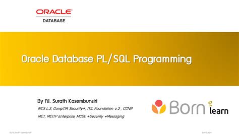 อบรม Oracle Plsql Programming — Born2learn