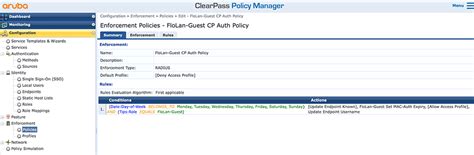 Clearpass Sponsored Guest Login Flomain Networking