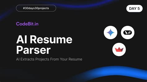 build pdf parser to extract projects from resume day 5 of 30 projects