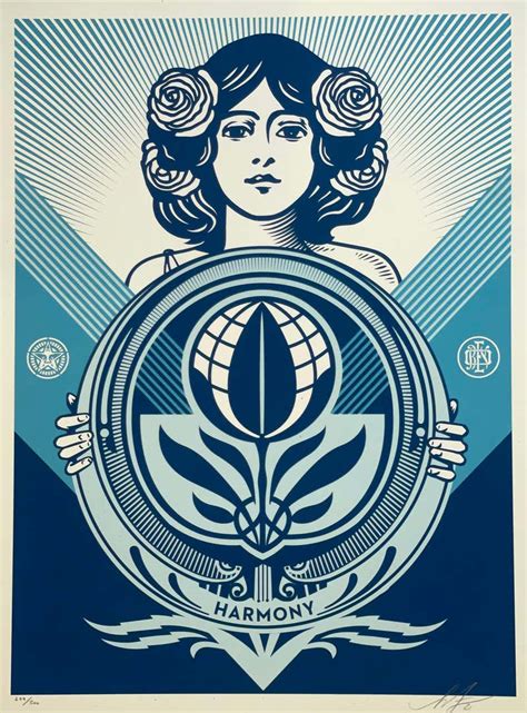 Shepard Fairey Shepard Fairey Obey Giant Push Forward Letterpress