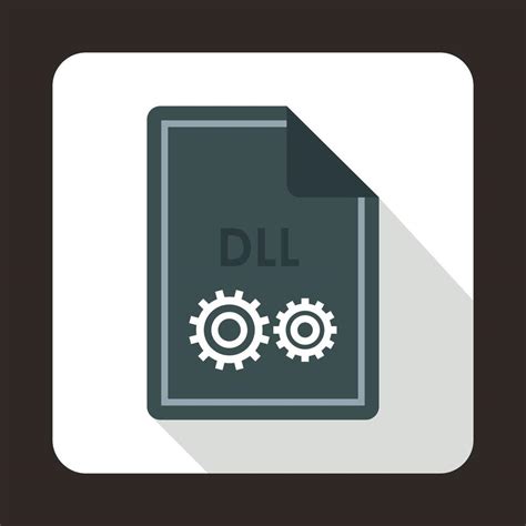 File Dll Icon Flat Style 14463024 Vector Art At Vecteezy