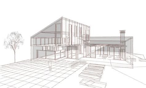 Architectural Concept House Rendering Stock Illustration By ©sadesign