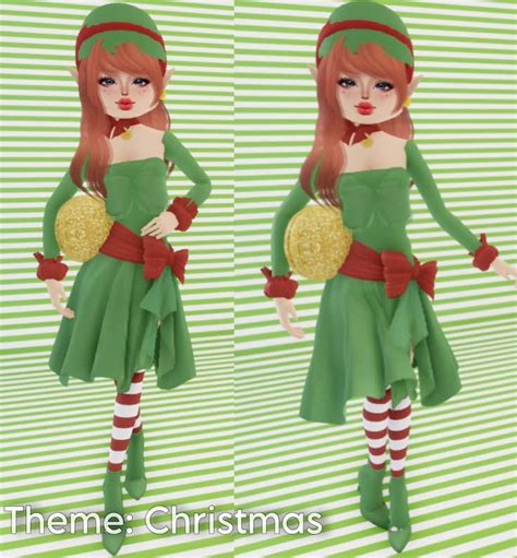 Dress To Impress Christmas Festive Holiday Elf In 2024 Holiday Festival Dress To Impress