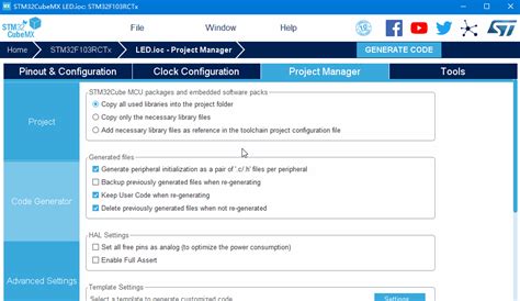 Stm32cubemx 开启一个工程（基于 Hal 库点亮一个 Led）stm32怎么打开以前的工程 Csdn博客