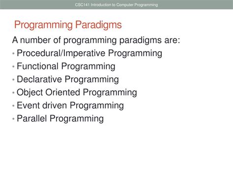 Ppt Csc105 Fundamentals Of Computer Programming Powerpoint