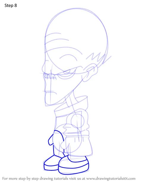 How To Draw Erwin From Pac Man Pac Man Step By Step