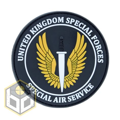 Special Air Service Uk British Sas Pvc Military Patch Uksfair Yellow