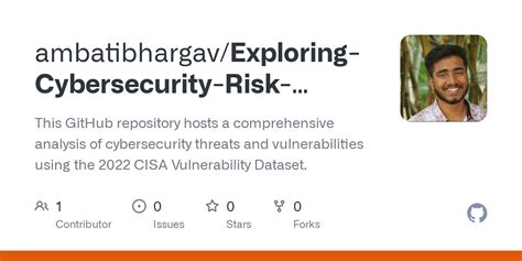Github Ambatibhargavexploring Cybersecurity Risk Vulnerability Dataset Analysis This Github