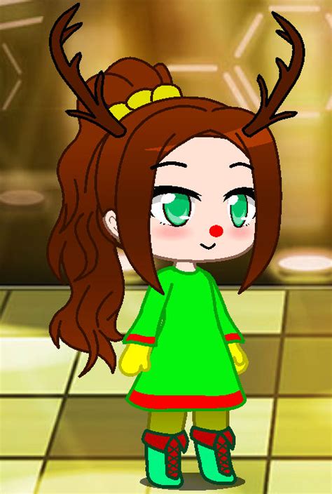 Belle Is Rudolph Deer As Gacha Club By Edibetaawo On Deviantart