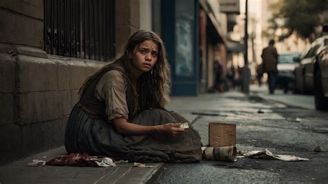 Download Ai Generated Woman Beggar Royalty Free Stock Illustration Image Pixabay