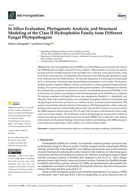 Pdf In Silico Evaluation Phylogenetic Analysis And Structural