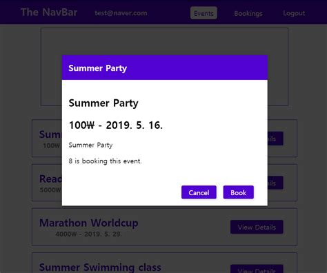 Github Skqoaudgh Web Graphql React Bookingevent Booking Application