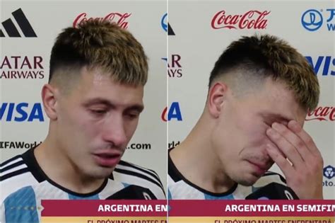 Video Emotional Scenes As Lisandro Martinez Reacts To Reaching World