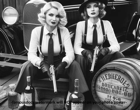 11x14 Sexy Prohibition Bootlegger Photo Poster Gangster Girls Art Print
