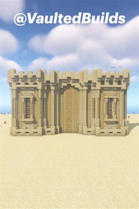 Minecraft Desert Wall Minecraft Blueprints Minecraft Houses