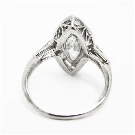 159 Carat Gia Cert Marquise Cut Diamond And Platinum Ring At 1stdibs