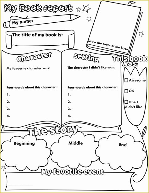 3rd Grade Book Report Template Free Of 10 Book Report For 3rd Grade