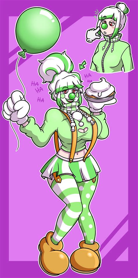 Rule 34 Balloon Breasts Cloney Clothed Clown Clown Girl Clown Makeup