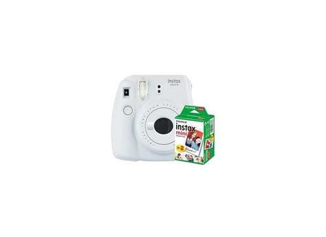 Câmera Fujifilm Instax Mini 9 Branco Gelo Pack 20 Fotos o Melhor