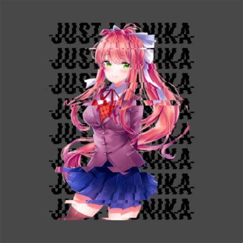Just Monika Doki Doki Literature Club Just Monika T Shirt Teepublic