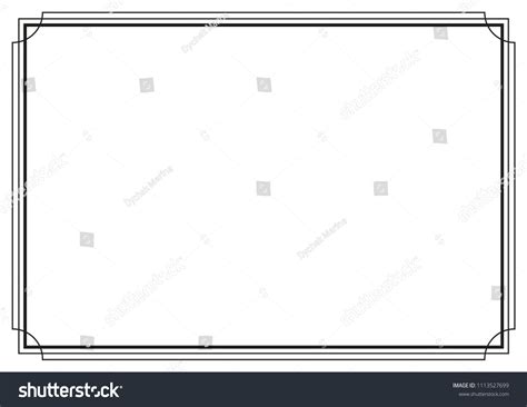 Linear Frame Simple Vector Illustration Stock Vector Royalty Free Shutterstock