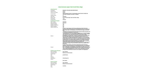 Stock Exclusion Upper Taieri Scroll Plain Otago Metadata Pdf Mfe Data