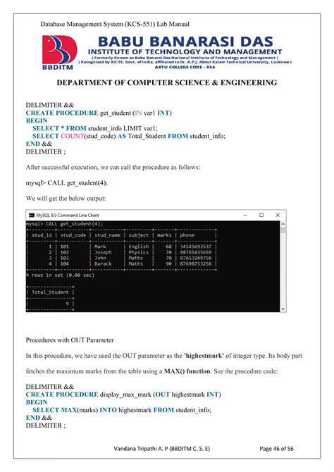 data base management system lab manual kcs 551 pdf databases computer software and applications