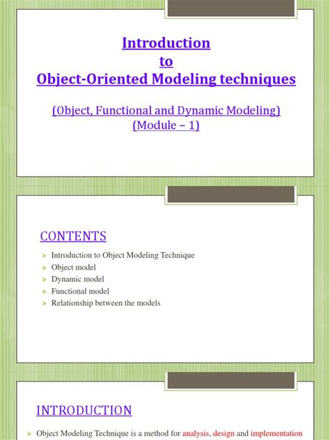 To Object Oriented Modeling Techniques Pdf Object Oriented Programming Conceptual Model