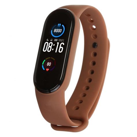 Ремешок для фитнес браслета Armorstandart для Xiaomi Mi Band 5 Brown