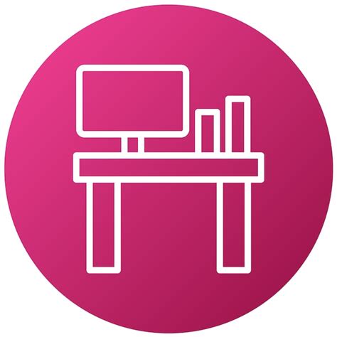 Premium Vector A Pink Computer Monitor With A Pink Circle Around It