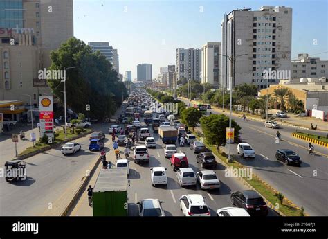 A Large Numbers Of Vehicles Stuck In Traffic Jam Due To Negligence Of