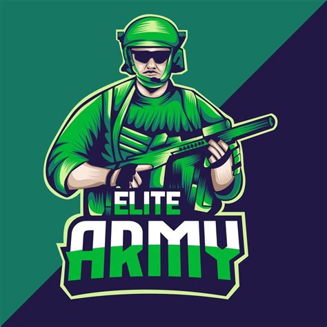 Elite Army Esport Logo Mascot Design 13022338 Vector Art At Vecteezy