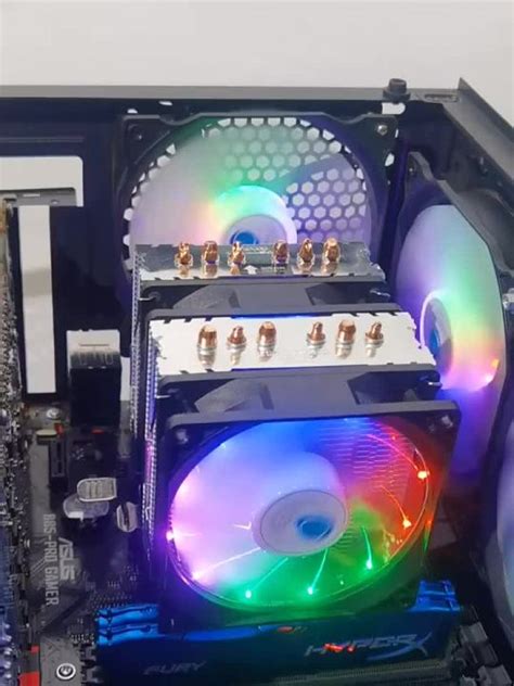 ลมน้ำแข็ง 6 ท่อทองแดงปิดเสียง 12 รุ่น Cpu หม้อน้ำ Cpu พัดลม Amd