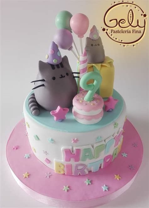 Pusheen | Торт с животными, Торт на день рождения, Торт ко дню рождения ...