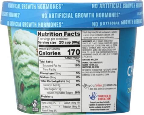 Harris Teeter™ Lower Fat Churned Mint Chocolate Chip Ice Cream 48 Fl