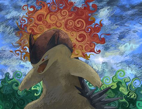 Typhlosion Pokemon Drawn By Nishinori24no71 Danbooru