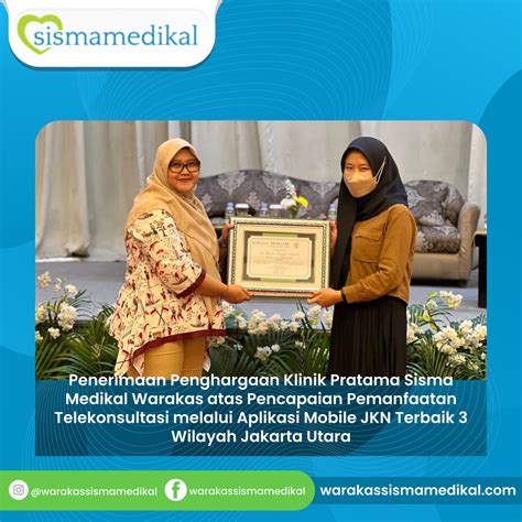 Penerimaan Penghargaan Klinik Pratama Sisma Medikal Warakas Atas
