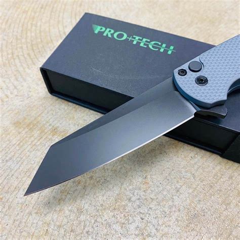 Protech 5206-GREY Malibu Solid GREY Textured Handles CPM-20CV DLC ...