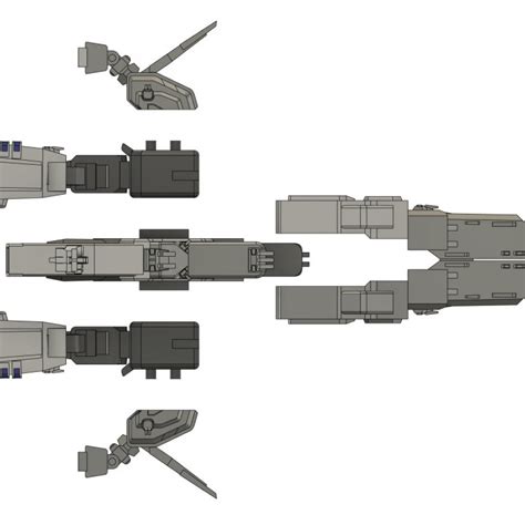 3d Printable Sdf 1 Macross Multi Piece Kit By Matthew K