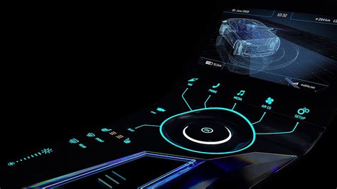 KURZ Automotive HMI Interior Console For Utmost Technical Comfort
