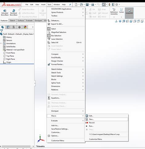 Solidworks Using Macros To Import Points Computer Aided Technology