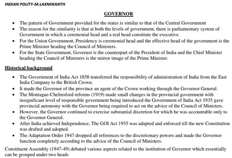 Laxmikant Polity Handwritten Notes Pdf Ssc Study