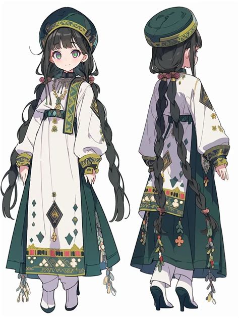 Ai人设分享｜民族少女 花瓣网